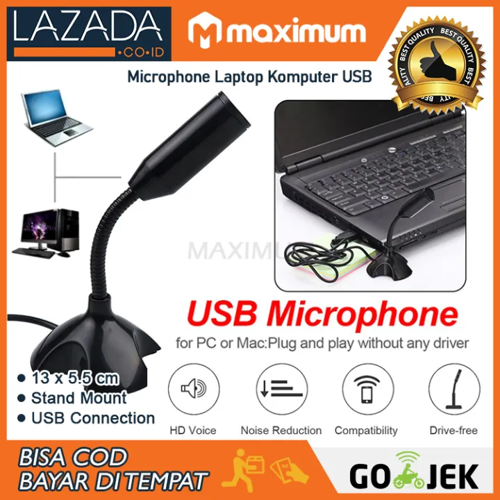 MAX COD - [MIC LAPTOP] KEBIDU Microphone Laptop Komputer USB ...
