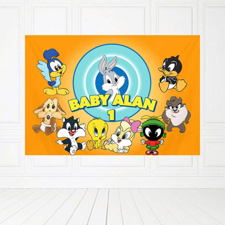 Baby Lonney Tunes Bugs Bunny Theme Party Decor Banner Kids Birthday ...
