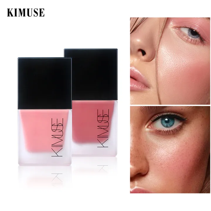 KIMUSE Glitter Liquid Blush Natural Brightens Skin Tone Waterproof ...
