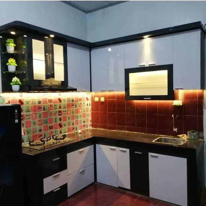 Kitchen Set Model SIku Hitam Putih | Lazada Indonesia