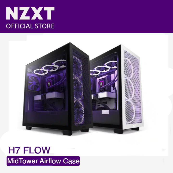 NZXT H7 Flow Mid-Tower Airflow Case | Lazada PH