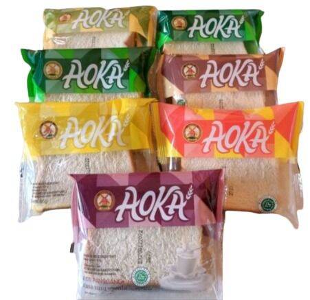 AOKA MOMOTARO roti panggang roti gulung all varian rasa coklat vanila ...