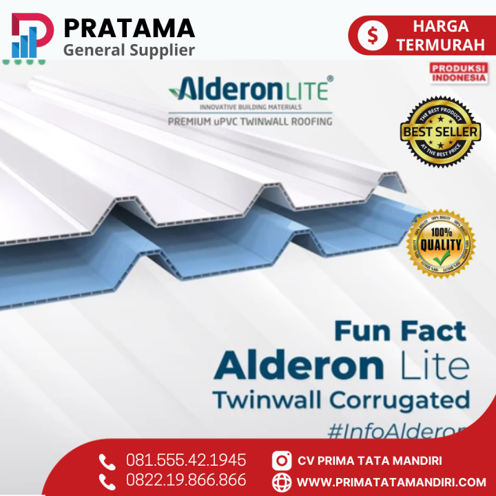 Atap uPVC Alderon Lite | Alderon Lite Atap UPVC | Atap Upvc Twinwall ...