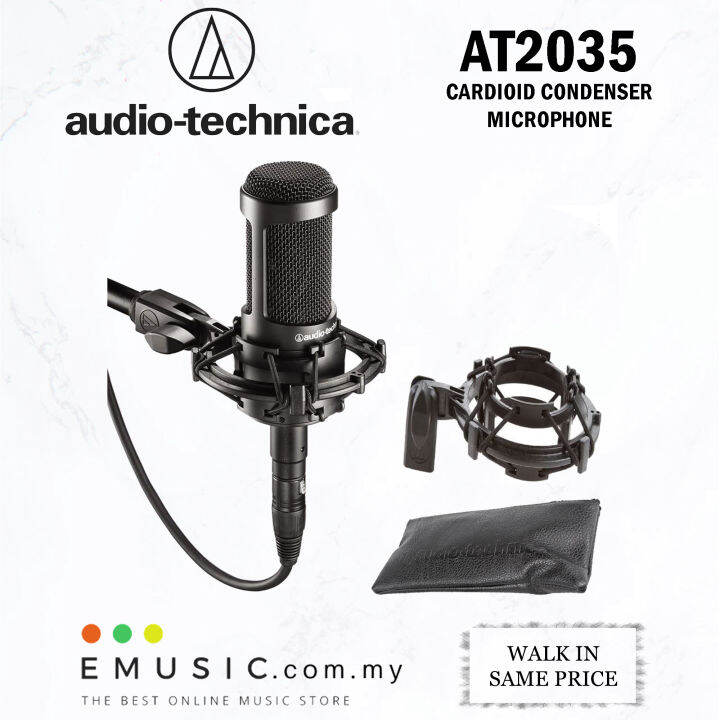 Audio Technica AT2035 Cardioid Condenser Microphone (Audio-Technica ...