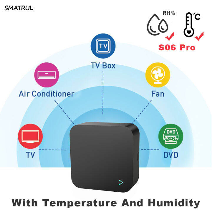 SMATRUL Tuya WiFi IR Remote Control with Temperature and humidity ...