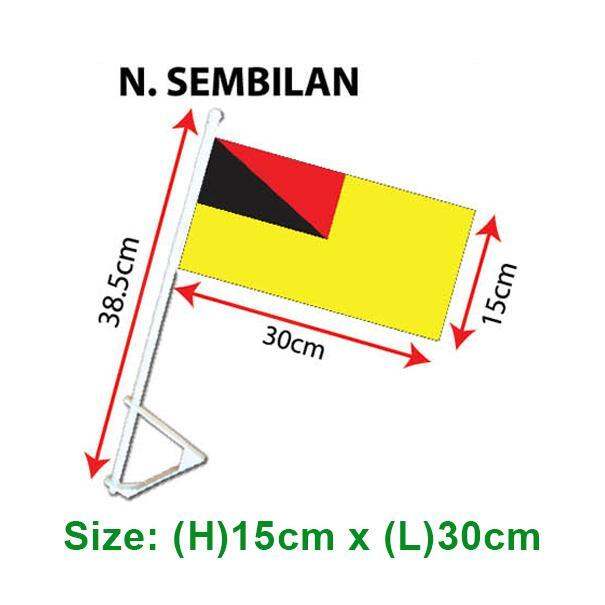 Negeri Sembilan Car Flag, Wall Flag, Bendera Kereta, Bendera Dinding ...