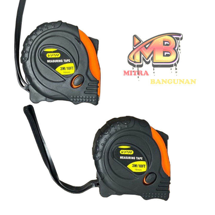 MB - Meteran tukang / meteran karet anti slip 3 meter / meteran murah ...