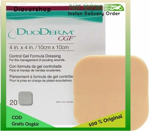 Duoderm cgf 10cmx10cm convatec /spon luka diabetes/penyerap cairan luka ...