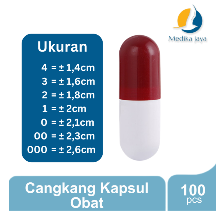 Cangkang Kapsul Kosong No 00 / 0 / 1 / 2 / 3 / Kapsul / capsul kosong / kapsul murah kosong ...