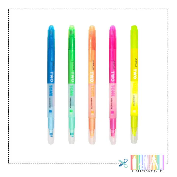 LINEPLUS Two Tone Highlighter / HiStaioneryPh | Lazada PH