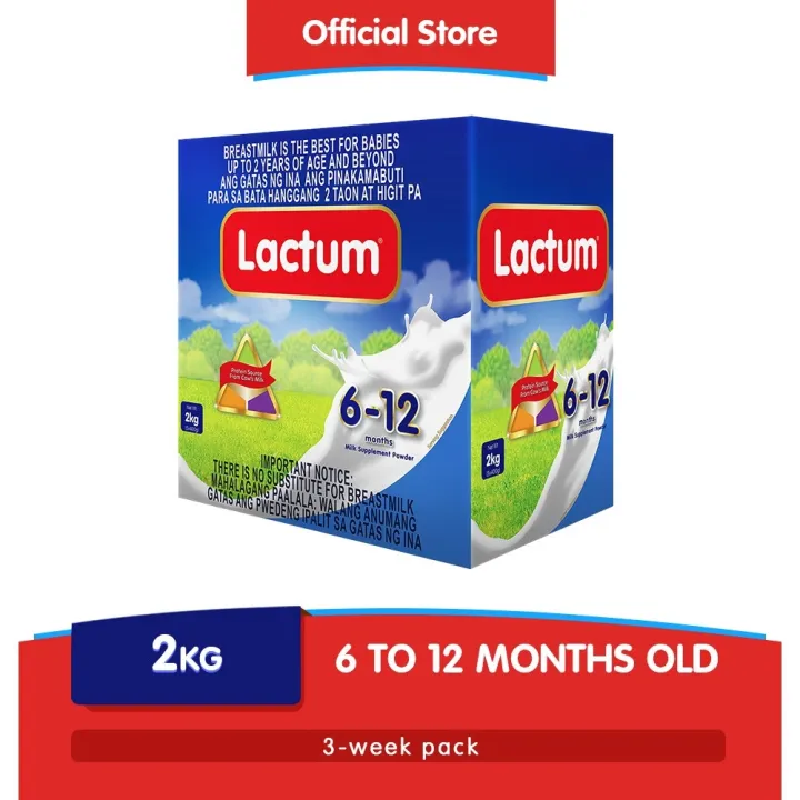 Lactum Milk Supplement Powder for 6-12 Months Old 2kg Best-selling ...