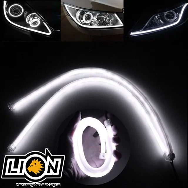 Super Motorcycle 30CM DRL Flexible LED Light Eyeline Waterproof 12V ...