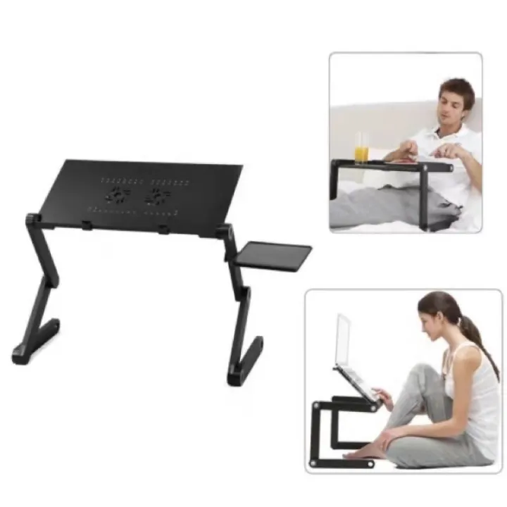 T8 Multi-functional and Foldable Laptop Table Black | Lazada PH