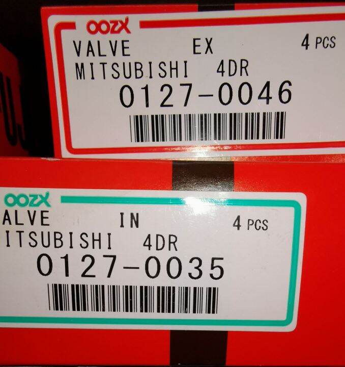 FUJI Engine Valve IN & EX For MITSUBISHI 4DR5 (0127-0035 / 0127-0046 ...