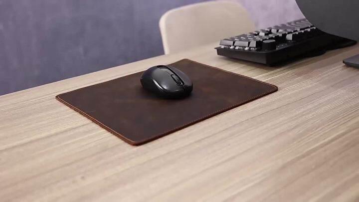 Mouse Pad Kulit Tebal Anti Selip, Mouse Pad Kulit, Bantalan Mouse ...