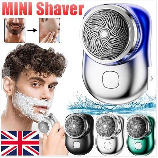 Mini Electric Face Shaver Rechargeable Shaving Beard Machine Wet-Dry ...