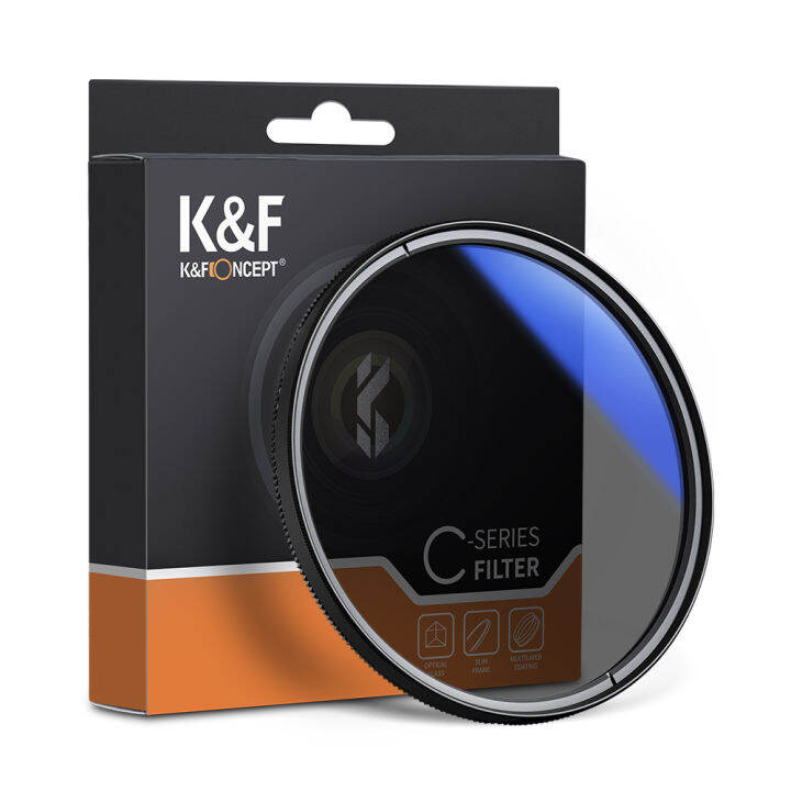K&F Concept MC CPL Lens Filter Nanometer blue Coating Circular Polarizer ฟิลเตอร์เลนส์ บาง ส่ง ...