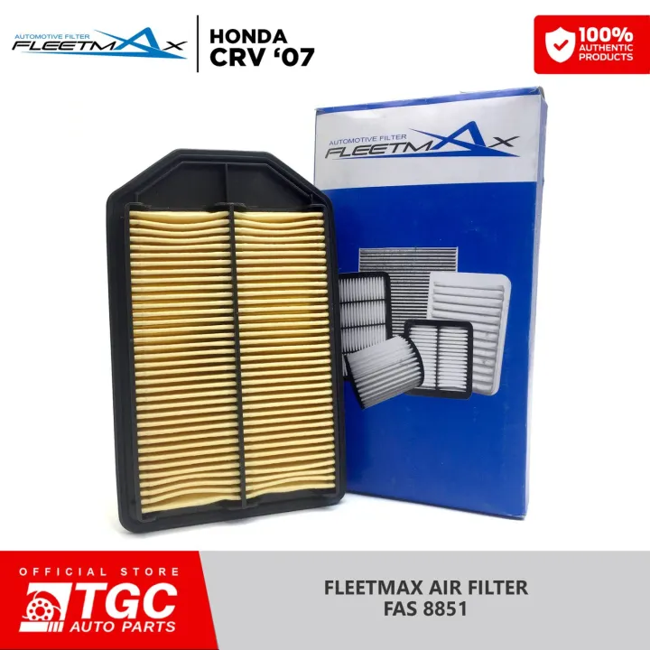 Fleetmax Air Filter / Air Cleaner Honda CRV 2.4 i-VTEC 2007 - 2012 ...