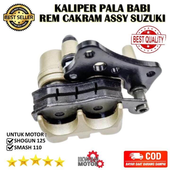 Kaliper - Pala Babi Rem Cakram Depan Assy Komplit Suzuki Shogun 125 New & Smash New - Titan ...