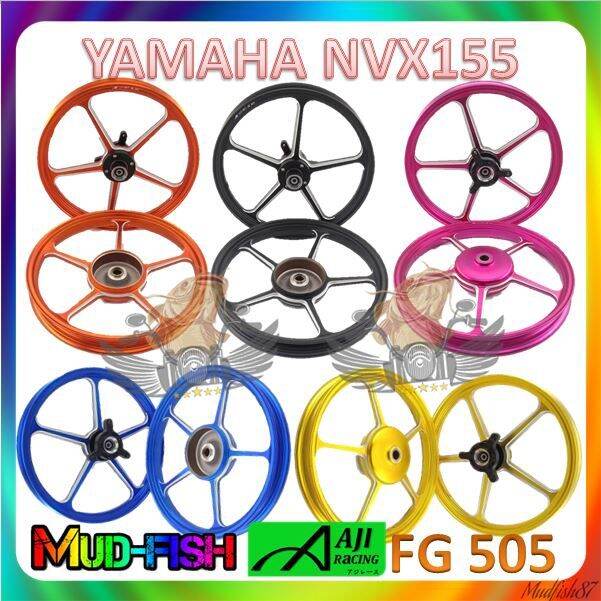 AJI RACING YAMAHA NVX155 CUSTOM HUB FG 505 SPORT RIM NVX 155 (1.60 X 17 ...