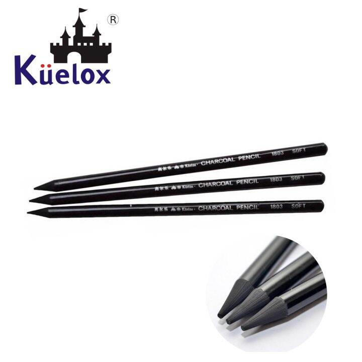 【Malaysia Ready Stock】KUELOX Woodless Charcoal Pencil (Soft) | Lazada