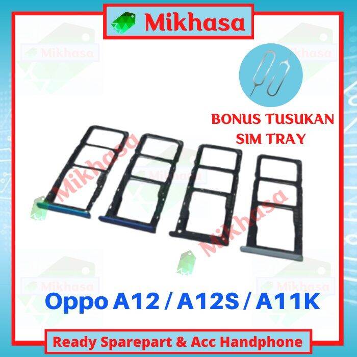 Simtray Sim Tray Oppo A12 - A12s - A11k Simlock Slot Sim Card Lock ...