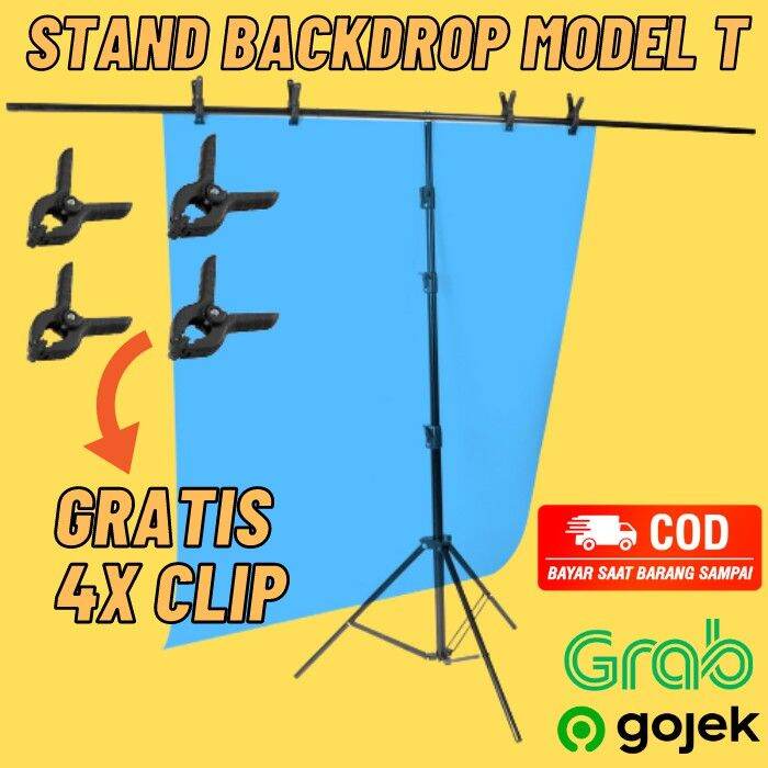 Stand Tiang Besi Green Screen Murah Background Backdrop Fotografi ...