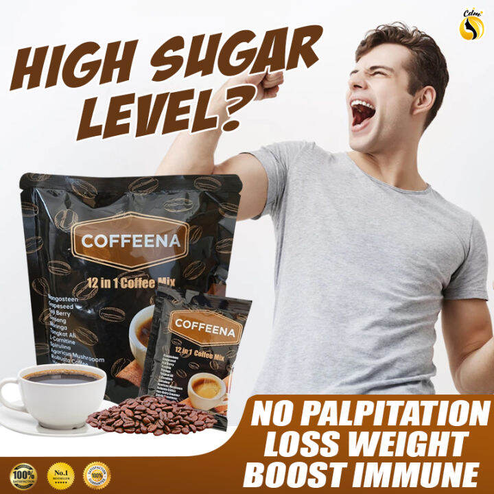 Coffeena 12 in 1 Coffee Mix 180g 10 Sachets, Anti-oxidant, Loss Weight ...
