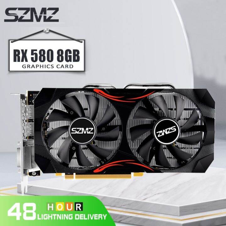 1 SZMZ Original Radeon Graphics Card RX 580 470 570 8Gb GDDR5 256Bit ...