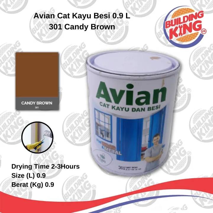 Cat Avian Besi Kayu 1 Kg 0,9L Coklat 301 Candy Brown 1Kg | Lazada Indonesia