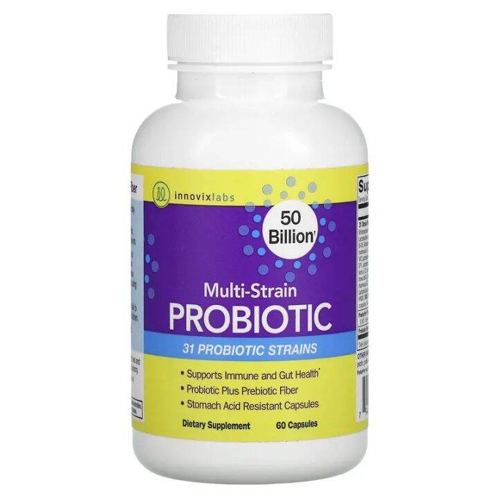 Multi-Strain Probiotic, 50 Billion, 60 Capsules | Lazada PH