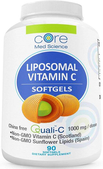 Optimized Liposomal Vitamin C SOFTGELS 1000mg/dose -30 Servings - 90 ...