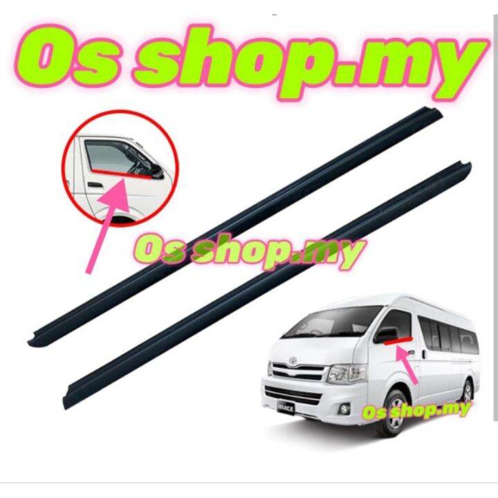 ORIGINAL TOYOTA Hiace KDH200 ‘05-‘14 GLASS DOOR MOULDING SEAL RUBBER ...