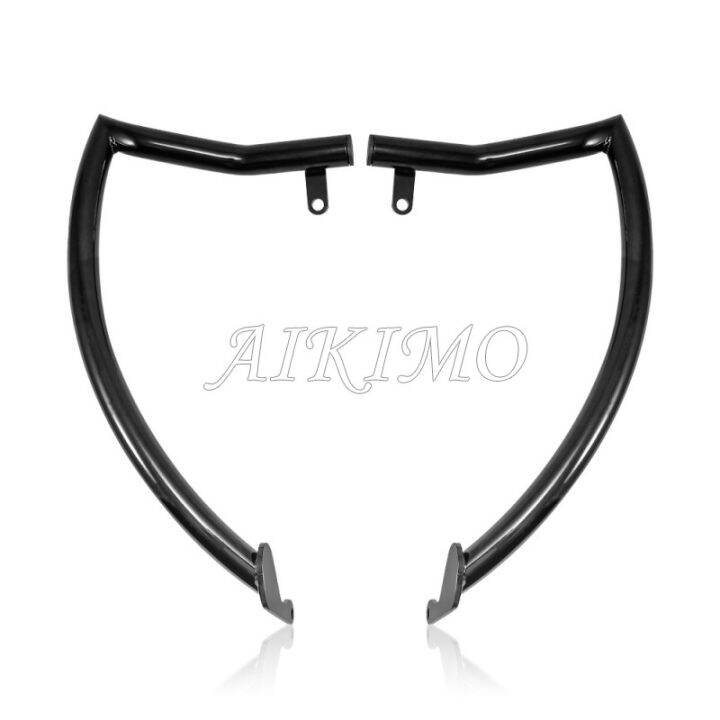 1pair Motorcycle Bumpers Black Front Engine Guard Highway Crash Bar ...