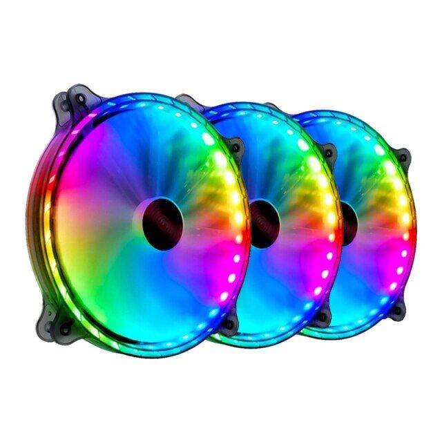 200Mm RGB Silent Cooling Fan PC Computer Case Cooler 6PIN Quiet Adjust ...