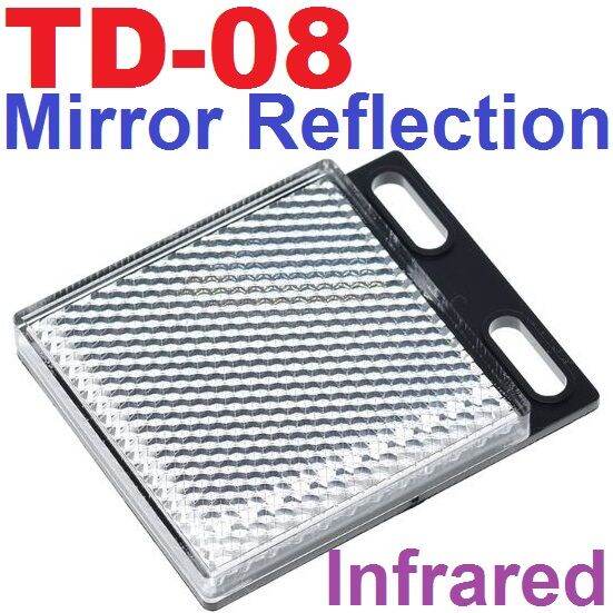 TD-08 แผ่นสะท้องแสงอินฟาเรด Photoelectric Sensor Switch Reflector Mirror Reflection Plate ...