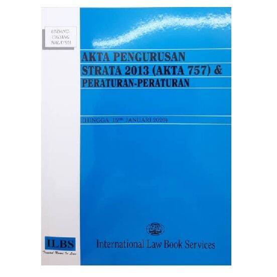 Akta Pengurusan Strata 2013 ( Akta 757) & Peraturan-Peraturan | Lazada