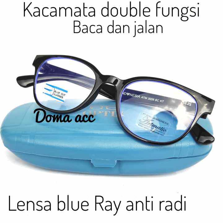 Kacamata Double Fungsi Baca Dan Jalan lensa Blue Ray Anti Radiasi Pria ...