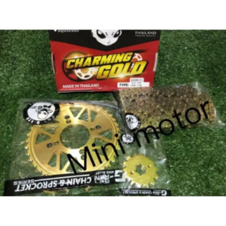 ZX-03 (RK) G ren chain set for Raider 150 FI GOLD | Lazada PH