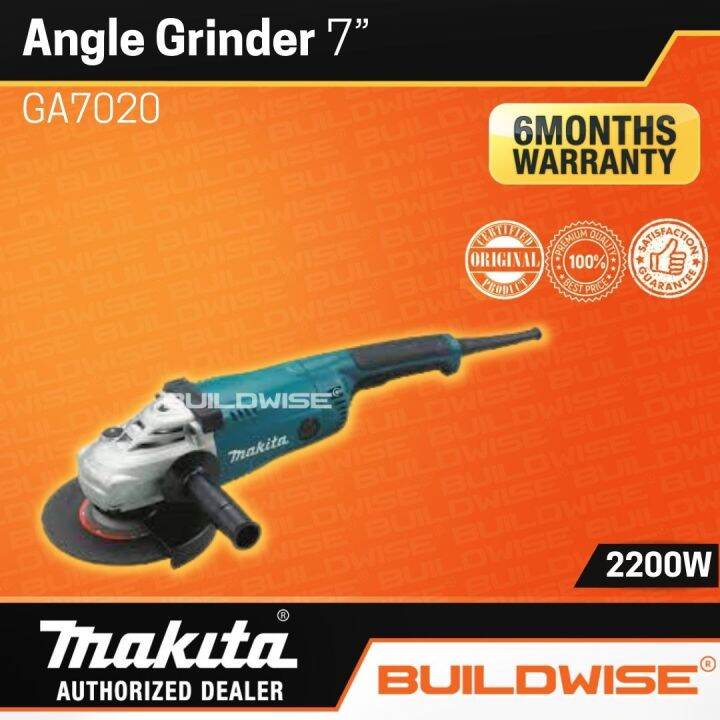 Makita GA7020 Angle Grinder 7” 2200W 「BUILDWISE®」 | Lazada PH