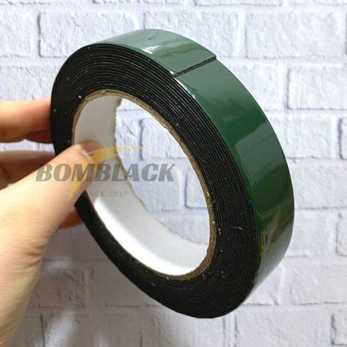 Double Tape Busa Foam Tape Tebal Selotip Isolasi Busa Hijau Sekelas 3M ...
