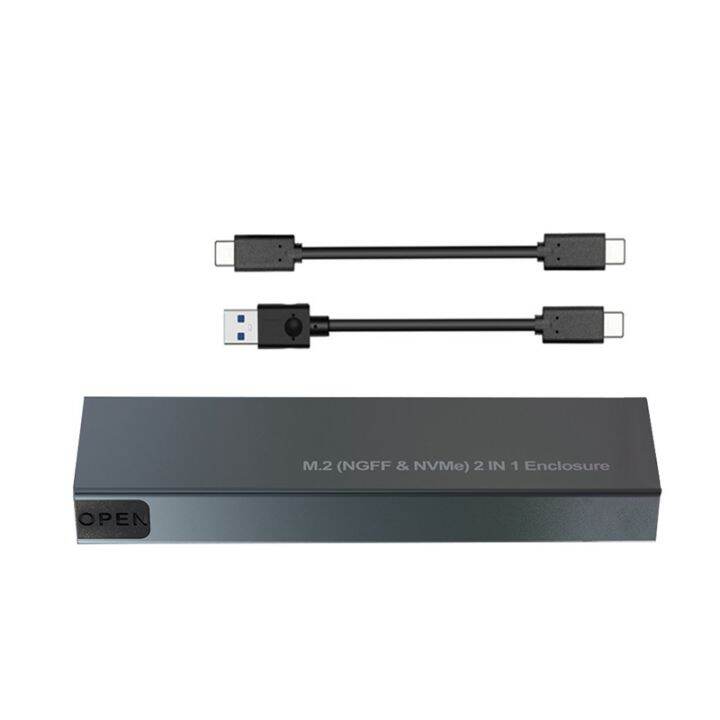 M2 NVMe SSD Enclosure M.2 To USB 3.1 Gen 2 SSD Adapter Dual Protocol ...