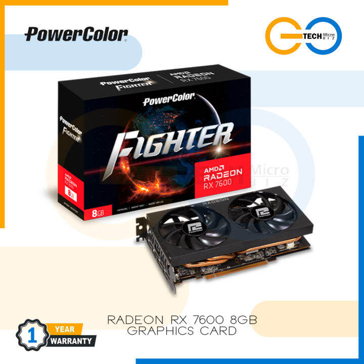 PowerColor AMD Radeon RX 7600 8Gb Fighter Graphics Card GPU | Lazada PH