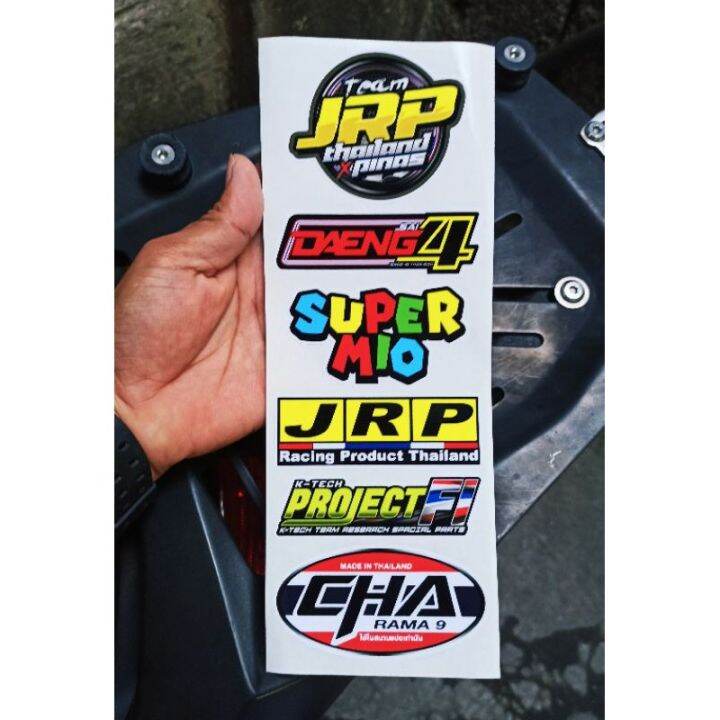 Thai Stickers Jrp, daeng, super mio, project fi, cha(100waterproof ...