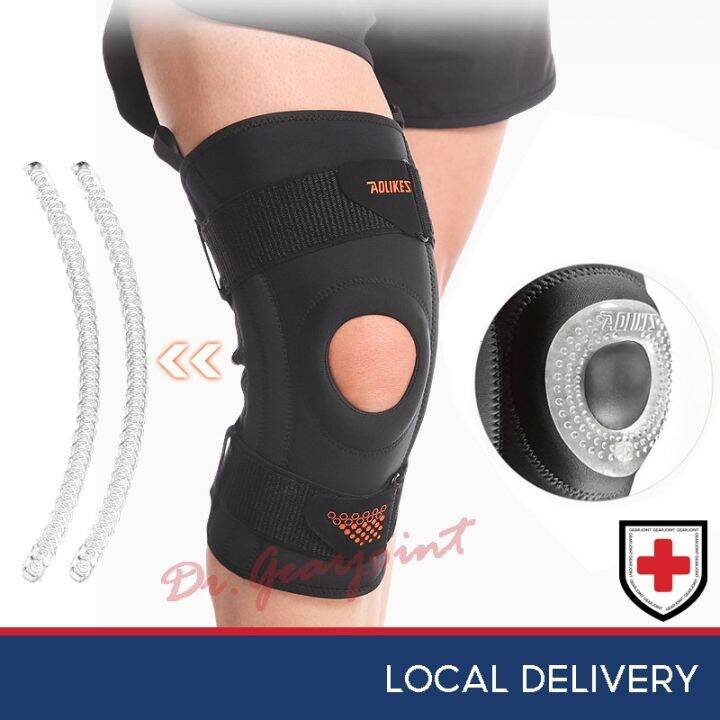 Knee Brace Support with Spring Side Stays for Knee Stability Patella ...