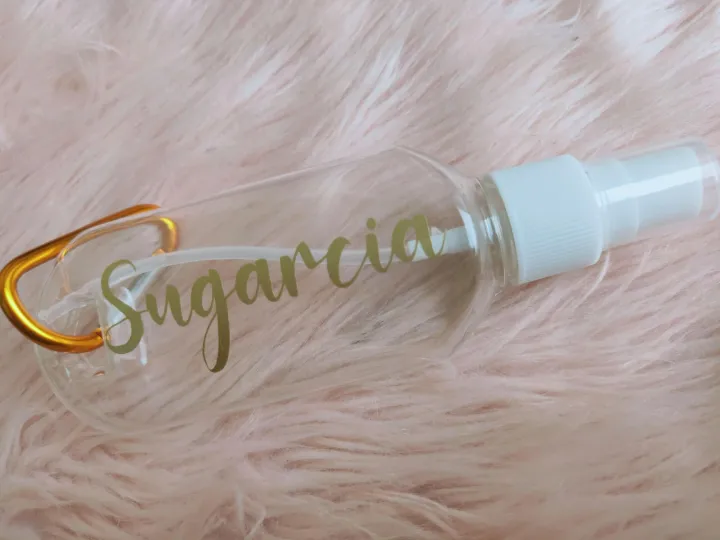 PERSONALIZED ALCOHOL SPRAY BOTTLE VINYL STICKER | CUSTOMIZED SPRAY ...