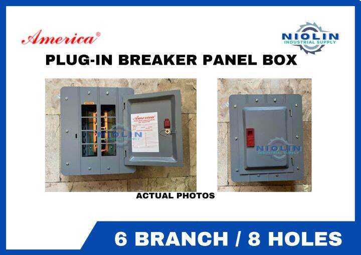 AMERICA Plug IN Panel BOX - 6 BRANCH / 8 HOLES | Lazada PH