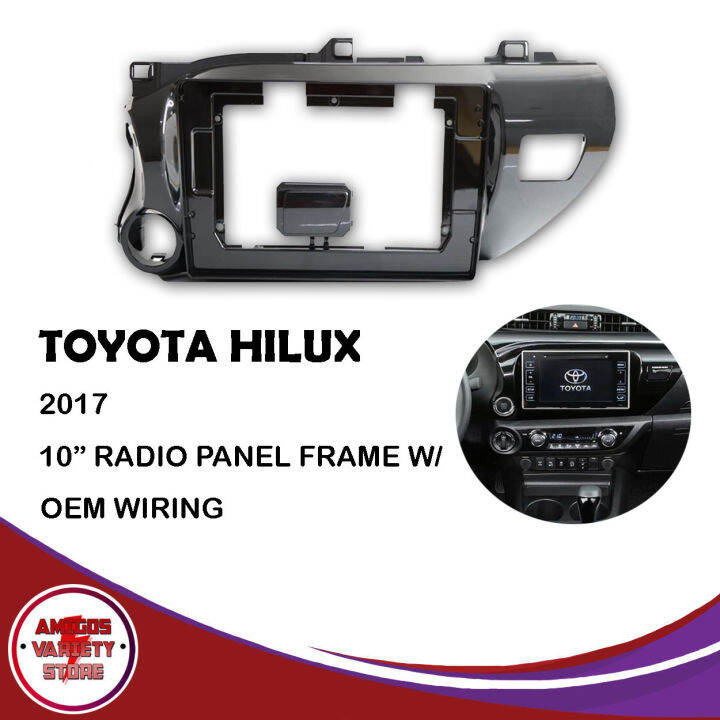 Car Fascia For Toyota Hilux 2017 Fascias Audio Fitting Adaptor Indash ...