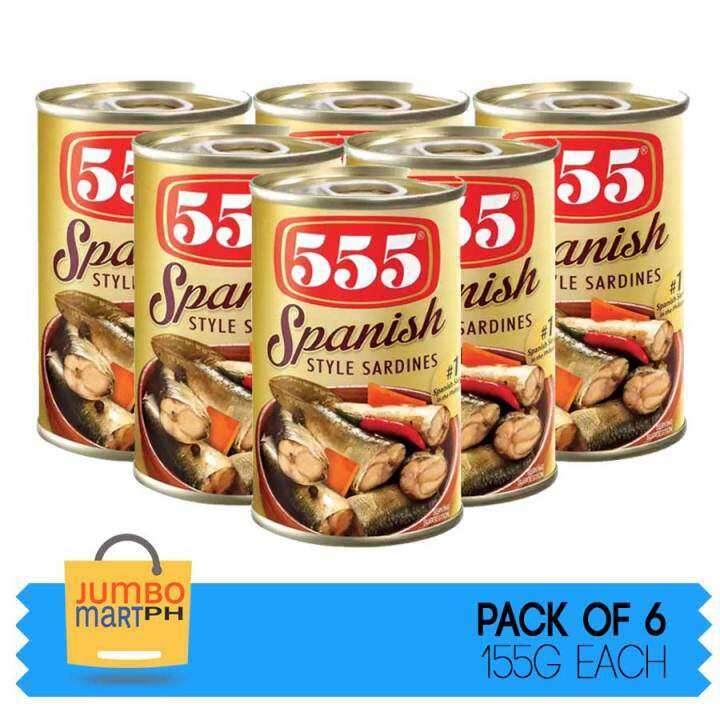 555 SPANISH STYLE SARDINES 155G / SET OF 6 | Lazada PH