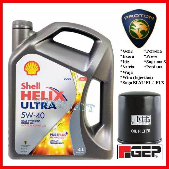 [Super] Shell Super 5w40 4L Fully Synthetic Engine Oil Minyak Hitam ...